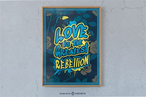 Inspirational Quote Poster Design Psd Editable Template