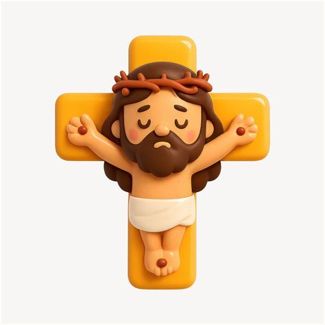 Cartoon Jesus On Cross Illustration Free Photo Illustration Rawpixel