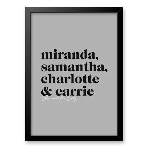 Quadro E Poster Sex And The City Quadrorama