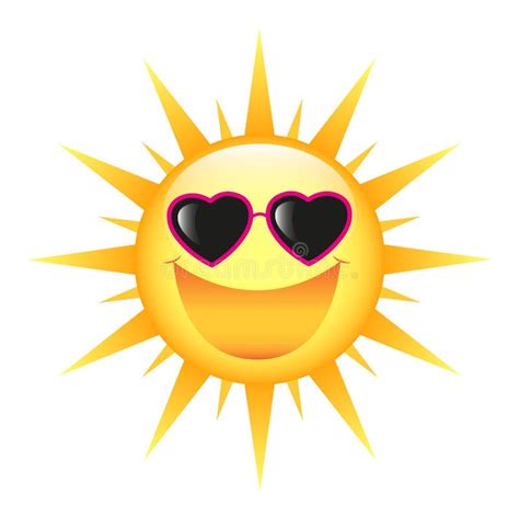 Smiling Sun Stock Image Image Of Weather Sunglasses 58705449