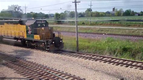 Cnw Emd Sd40 2 6847 Bn Ge U30c 5383 Freight Irm Main Line Youtube