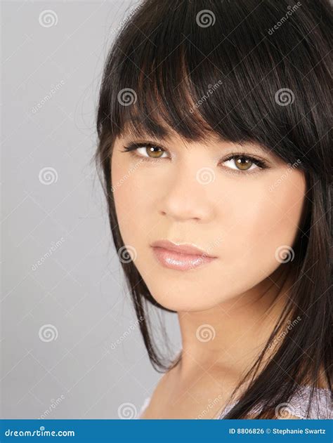 Belle femme asiatique photo stock Image du diversité