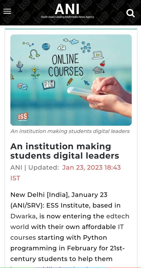 Ess Institute The Best Computer Institute In Delhi