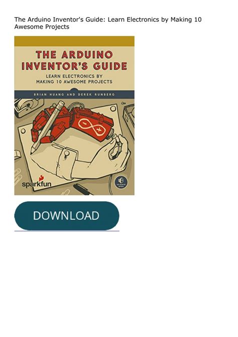 download️ free pdf the arduino inventor s guide learn electronics by making 10 awesome projects