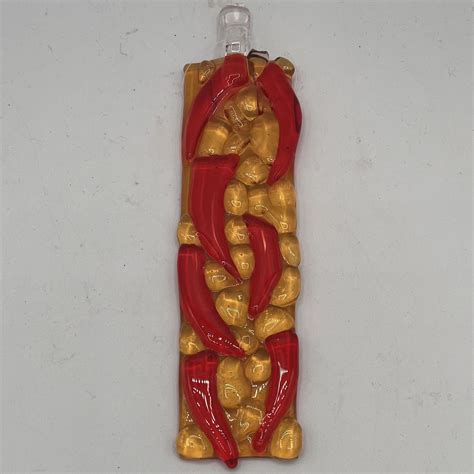 Evan Pohlman Fused Glass Suncatcher Red And Yellow Design