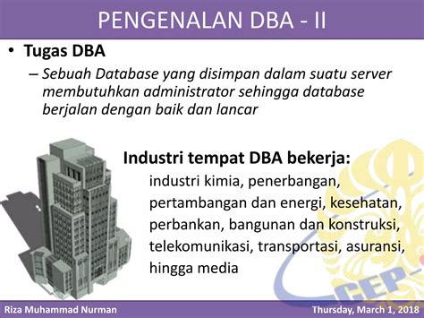 Dba Bab 1 Pengenalan Database Administrator Ppt