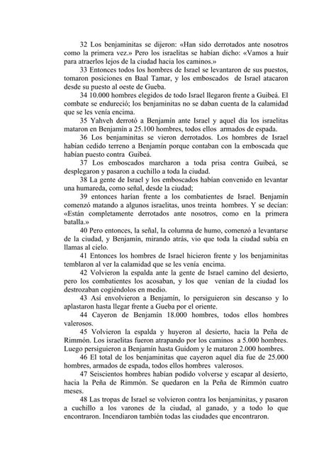 32 Los Benjaminitas Se Di