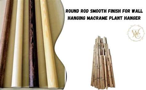Wooden Sticks Wood Dowels Round Rod Smooth Finish For Wall Hanging