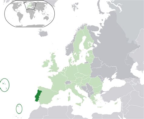 Portugal Population Density Map