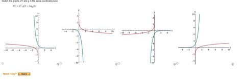Solved Sketch The Graphs Of F And G In The Same Coordinate Chegg Com