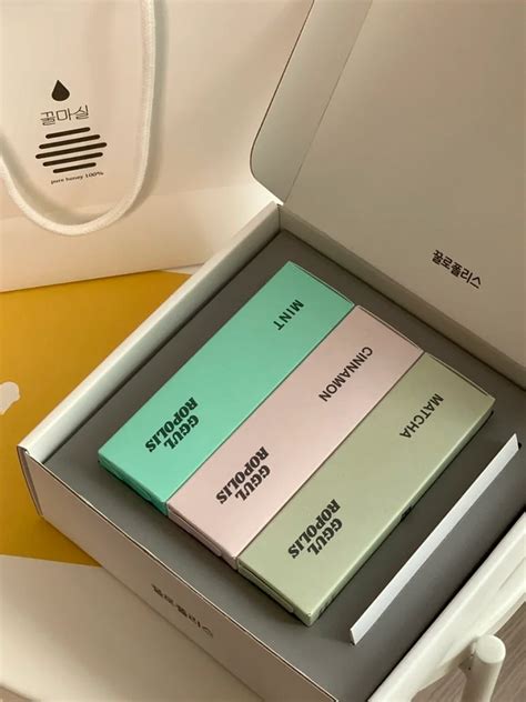 꿀스틱 선물세트 패키지 디자인 패키지 포트폴리오 크몽