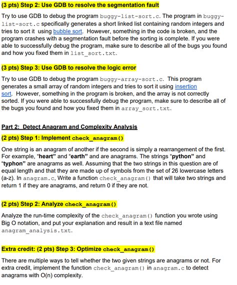 Solved Given Codes Anagramc Cs 261 Recitation 3
