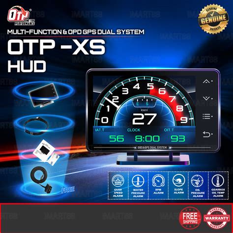 Otp Xs P2 Obd2 Meter Gauge Meter Obd Meter Car Gps Alarm Speed Gauge