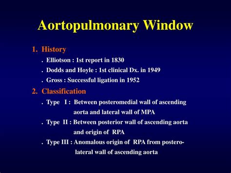 Ppt Aortopulmonary Window Powerpoint Presentation Free Download Id 2990715