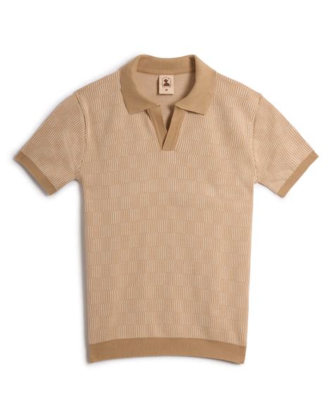 The Sebastian Knit Polo Shell Dandy Del Mar
