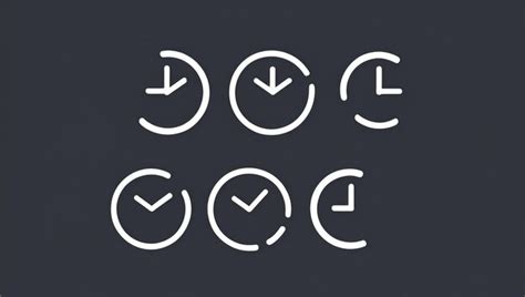 Minimalist Clock Icons Representing Time Management Concepts Premium Ai Generated Image