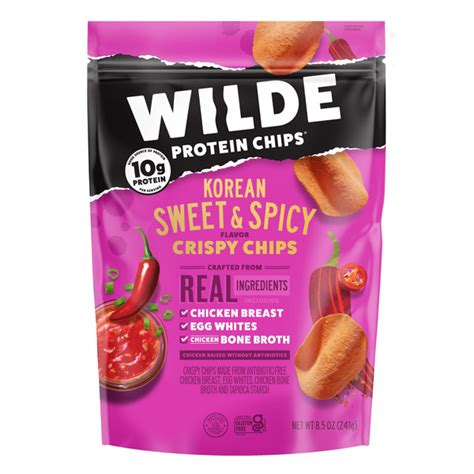 Wilde Korean Sweet And Spicy Protein Chips 8 5 Oz Same Day Delivery Costco