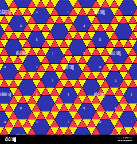 Uniform Tiling Pattern This Tiling Pattern Is Called Snub Hexagonal
