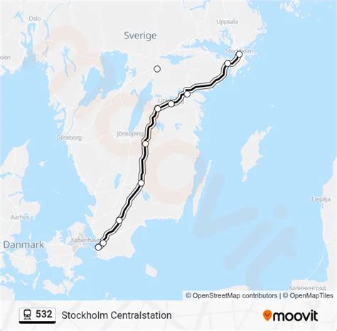 532 Route Schedules Stops And Maps Stockholm Centralstation Updated