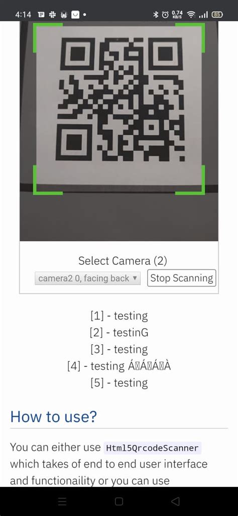 Scanning Is Not Accurate · Issue 100 · Mebjashtml5 Qrcode · Github