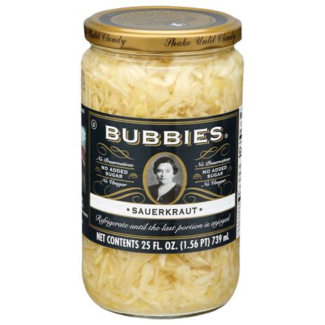 Bubbies Sauerkraut 25 Ounce 6 Per Case