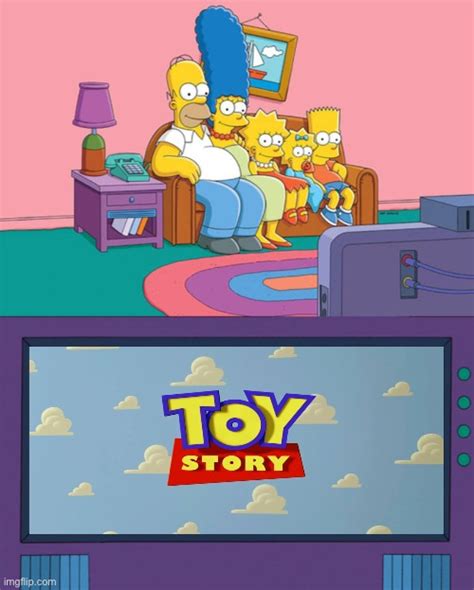 The Simpsons Watching Toy Story 1995 By Davidlen On Deviantart