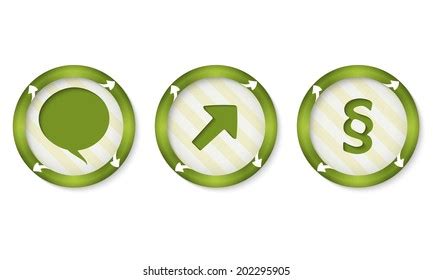 Set Three Icons Symbols Stock Vector Royalty Free 202295905