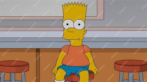 Bart Simpson In Classroom Premium Ai Generated Image