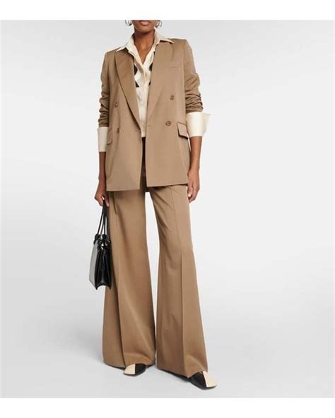Max Mara Levico Wool And Mohair Blazer In Natural Lyst
