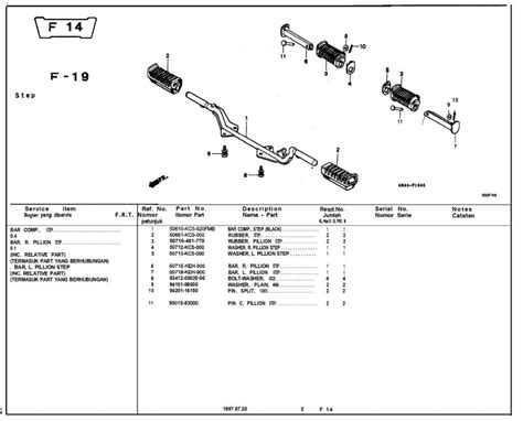 F 19 Step Katalog Suku Cadang Honda Gl Pro Max Harga Kredit Motor