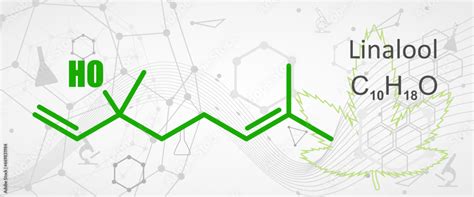 Structural Chemical Formula Of Linalool Linalool Is An Aromatic
