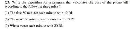 Answered Q3 Write The Algorithm For A Program Bartleby