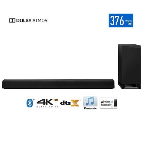 Sound Bar Panasonic Con Subwoofer 120 W Sc Htb700egk Black Panasonic