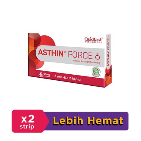 Asthin Force 6 Mg 2 Strip 10 Kapsulstrip Hemat Borongan Kegunaan