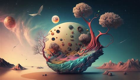 Premium Ai Image There Is A Very Strange Looking Object In The Middle Of The Desert Generative Ai