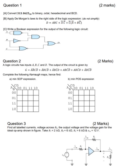 Solved Question 1 2 Marks A Convert 31306251 To Binary