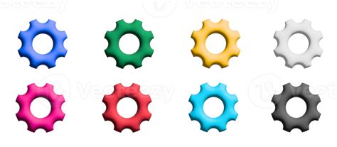 Settings Icon Set Colorful Symbols Graphic Elements 17185419 Png