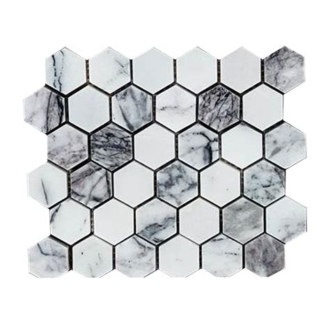 Lilac Hexagon Marble Mosaic 2 Marble Producer Company Mosaic Tile