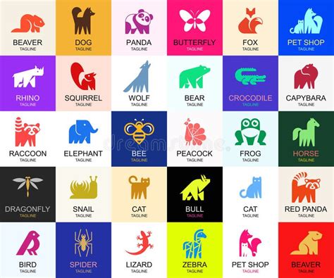 Animals Logos Collection Stock Vector Illustration Of Horse 316843890
