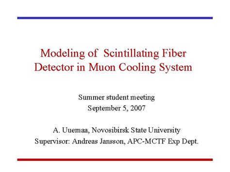 Modeling Of Scintillating Fiber Detector In Muon Cooling