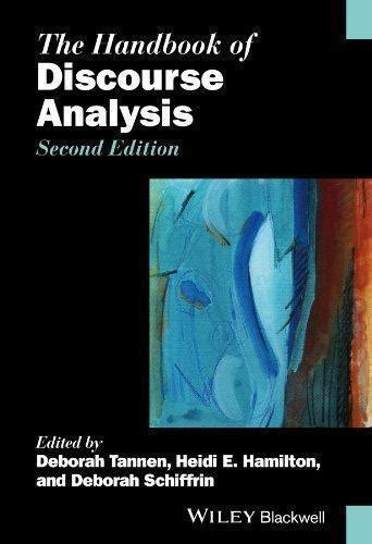 The Handbook Of Discourse Analysis 2nd Edition Lalatee Store
