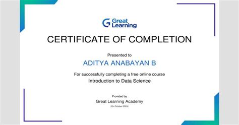 Aditya Anu On Linkedin Introduction To Data Science Course Completion
