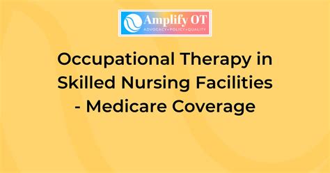 Amplify Ot • Occupational Therapy In Skilled Nursing Facilities