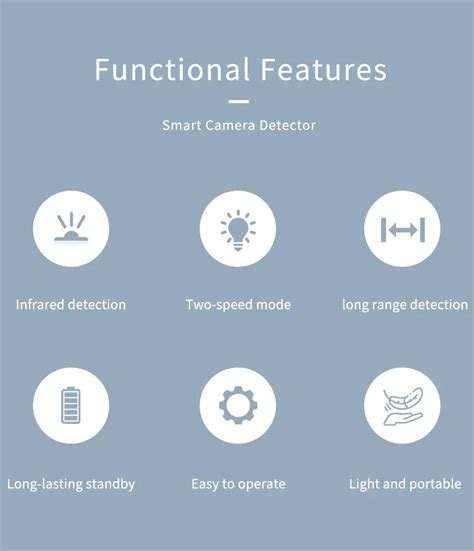 T02 Mini Smart Hidden Camera Infrared Detector High Sensitivity