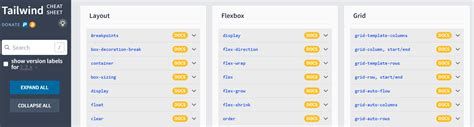 Tailwind Cheat Sheet Bearalise S Blog