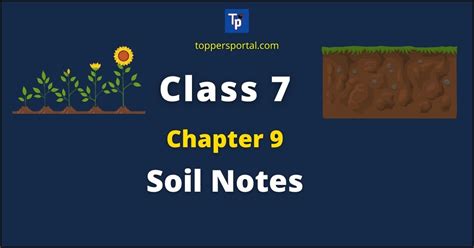 Best Chapter 9 Soil Class 7 Notes By Toppers Portal