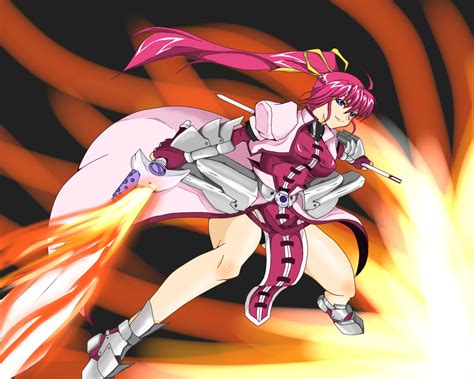 Laevatein Nanoha Signum Lyrical Nanoha Mahou Shoujo Lyrical Nanoha 00s Armor Blue Eyes