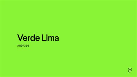 Color Verde Lima Código Hex Paletas Y Significado Figma