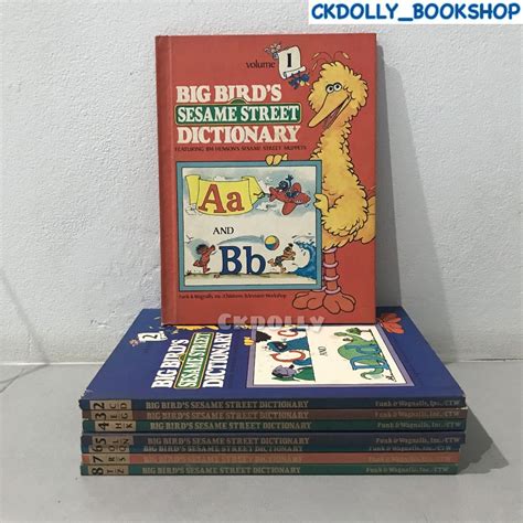 หนังสือเด็กภาษาอังกฤษ 8เล่ม Big Birds Sesame Street Dictionary ส