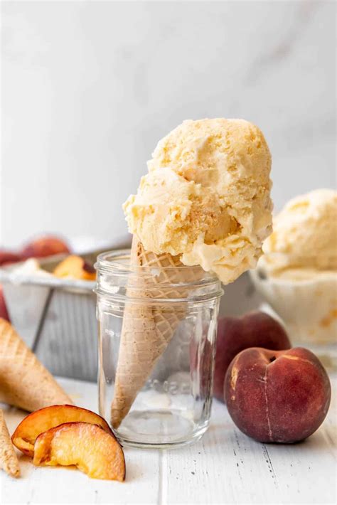 Old Fashioned Fresh Peach Ice Cream Artofit
